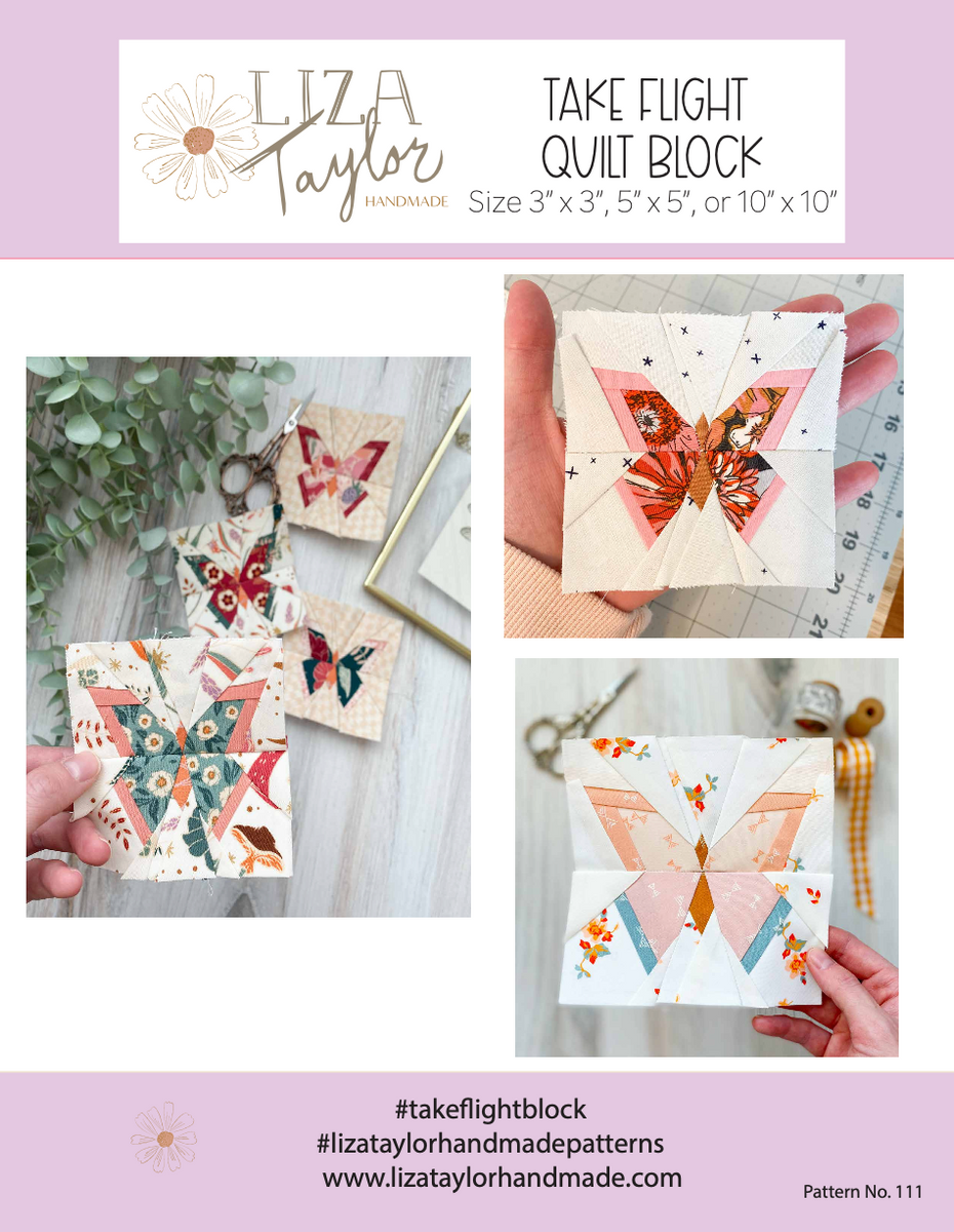 Take Flight FPP Pattern - PDF Download – Lizataylorhandmade