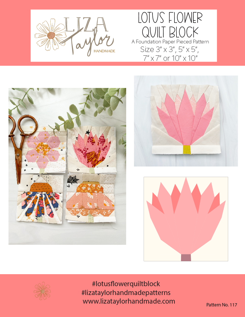 Lotus FPP Pattern - PDF Download – Lizataylorhandmade